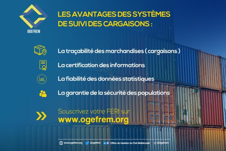 AVANTAGES DES SYSTEMES DE SUIVI DES CARGAISONS - OGEFREM